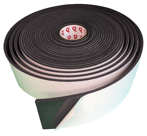 Firm Double Sided PVC Foam Tape - VF20200 - Pres-On - Black
